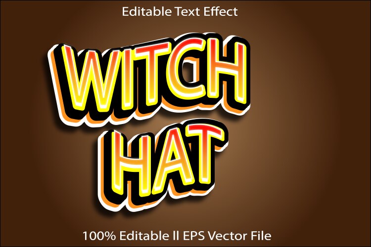 Witch stories editable text effect Royalty Free Vector Image