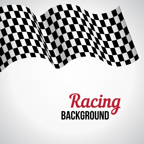 Racing flag background Royalty Free Vector Image