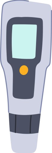 Ph meter set cartoon Royalty Free Vector Image