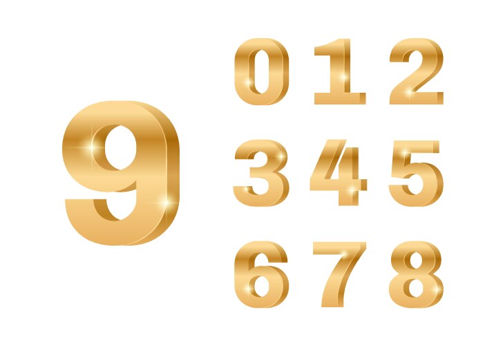 Fancy Numbers Vector Images (over 2,000)