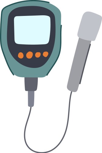 Respiratory spirometer cartoon Royalty Free Vector Image