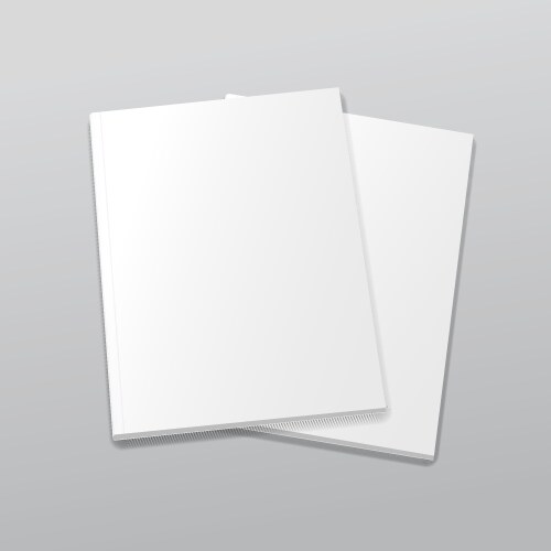 Blank magazine template with cover Royalty Free Vector Image