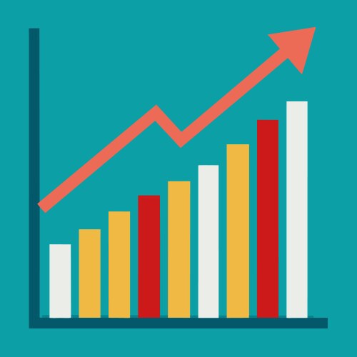 Gdp growth Royalty Free Vector Image - VectorStock