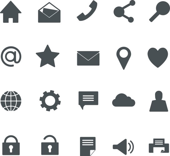 Phone Email Web Icons Vector Images (over 33,000)