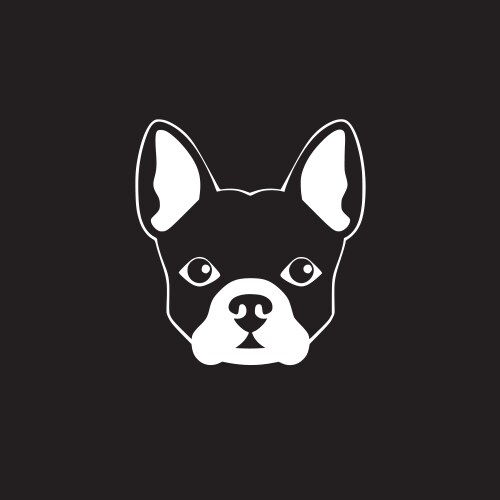Boston terrier - high quality logo ideal Vector Image