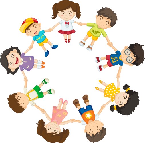 People Holding Hands Circle Vector Images (over 5,400)