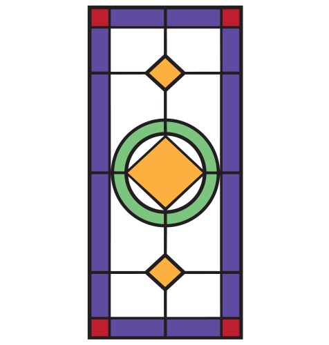Stained glass Royalty Free Vector Image - VectorStock