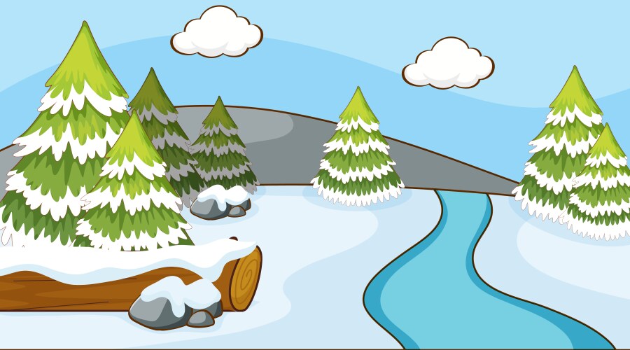 Snow Scene Cartoon Vector Images (over 12,000)