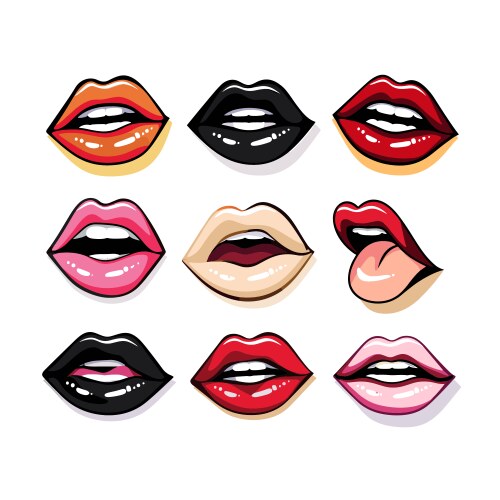 Cartoon Lips Vector Images (over 39,000)