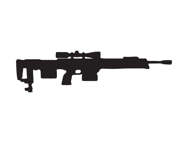 Stencil of sniper Royalty Free Vector Image - VectorStock