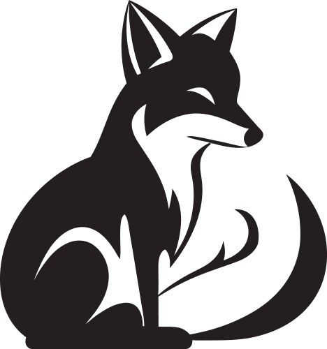 Racing fox spirit iconic car logo design Vector Image