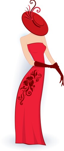 Elegant lady Royalty Free Vector Image - VectorStock
