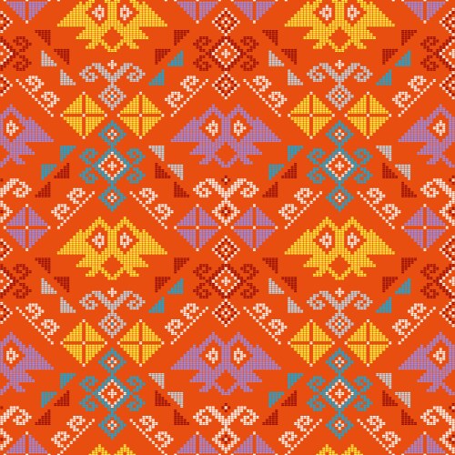 Filipino traditional yakan pattern Royalty Free Vector Image