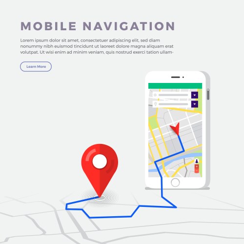 Location navigator concept Royalty Free Vector Image