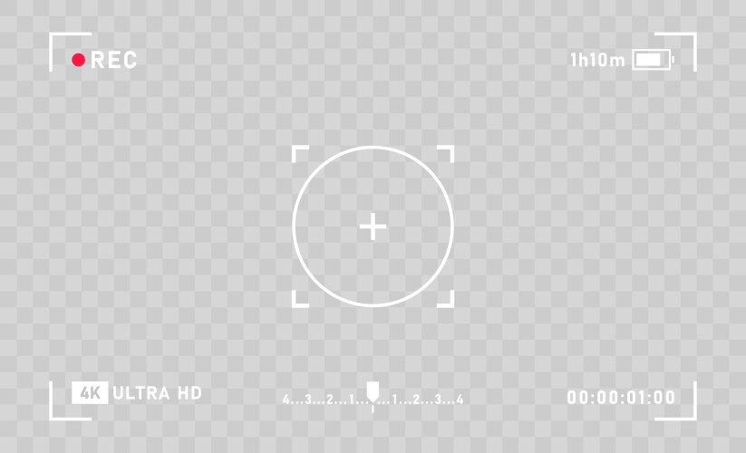 Camera horizontal viewfinder template Royalty Free Vector