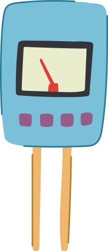 Respiratory spirometer cartoon Royalty Free Vector Image