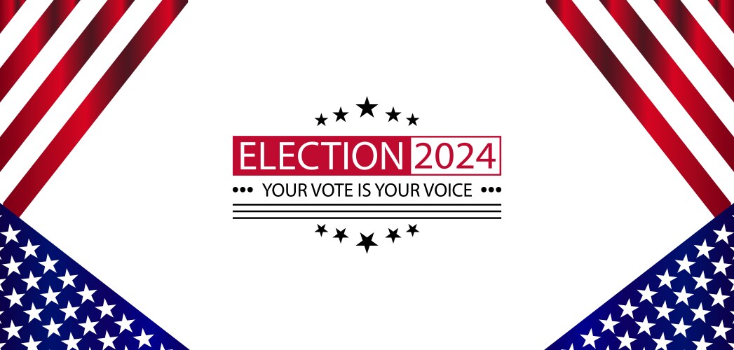 Inside the 2024 presidential election key players Vector Image