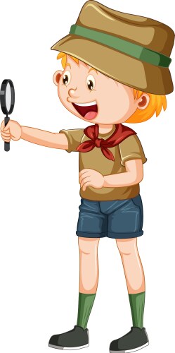 Boy scout cartoon Vector Images & Graphics for Commercial Use | VectorStock