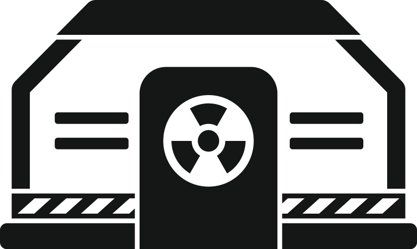 Nuclear power plant building generating clean Vector Image