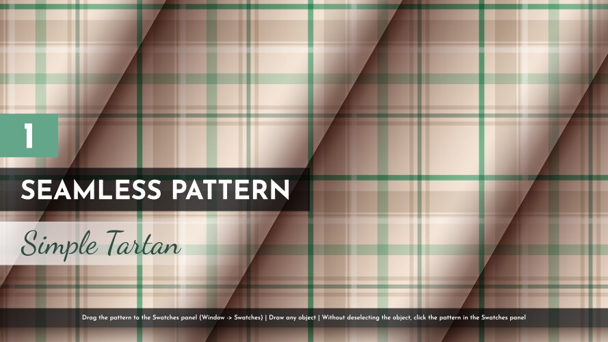 10 seamless simple tartan pattern traditional Vector Image