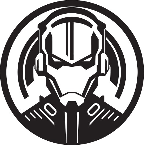 Robotic revelation futuristic cyberrobot symbol Vector Image