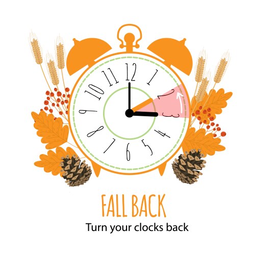 Daylight saving time Royalty Free Vector Image