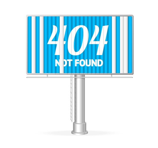 Vertical wood billboard Royalty Free Vector Image