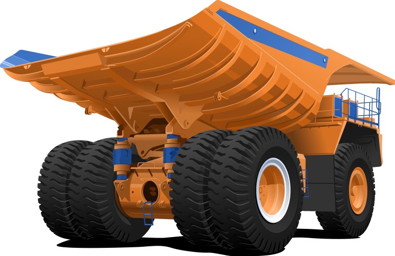 Red dumper Royalty Free Vector Image - VectorStock