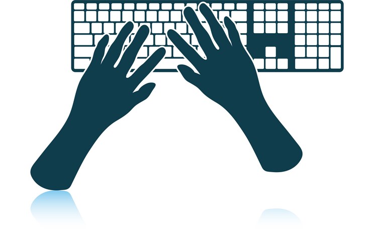 Typing icon Royalty Free Vector Image - VectorStock