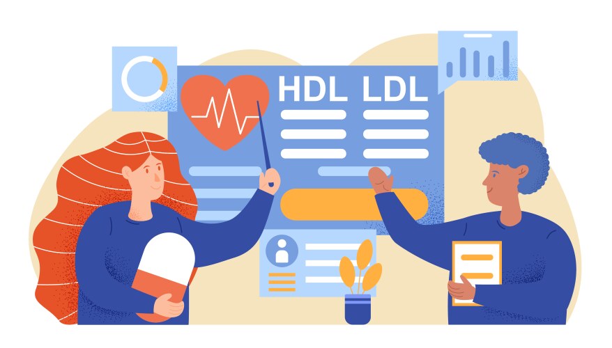 High cholesterol icon logo Royalty Free Vector Image