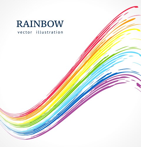 Abstract rainbow lines background Royalty Free Vector Image