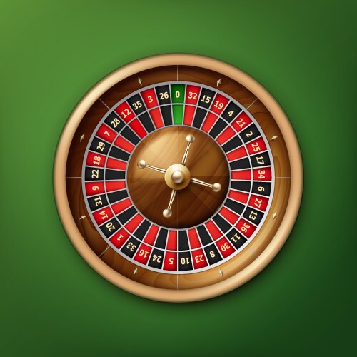 Realistic roulette isolated Royalty Free Vector Image