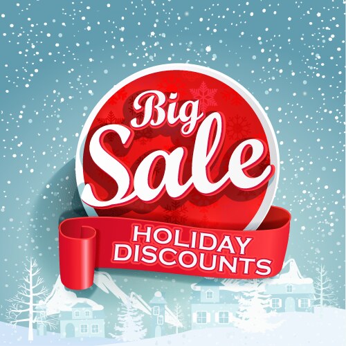Concept of holiday discount Royalty Free Vector Image