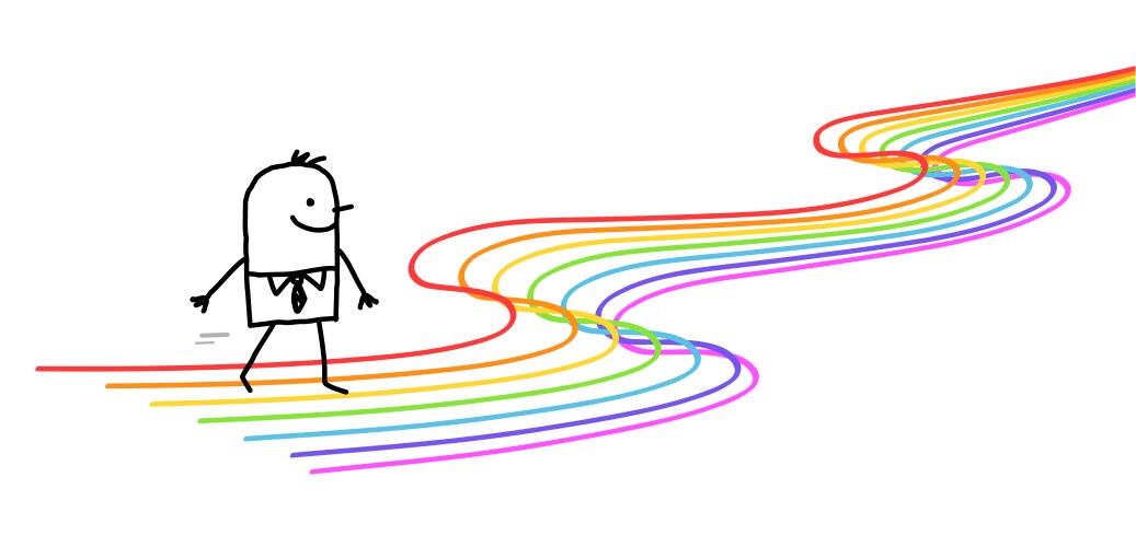 Rainbow cartoon Vector Images & Graphics for Commercial Use | VectorStock