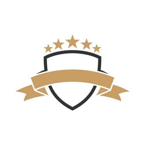 Shield frame logo Royalty Free Vector Image - VectorStock