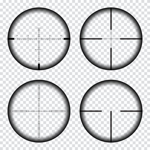 Crosshairs icons Royalty Free Vector Image - VectorStock