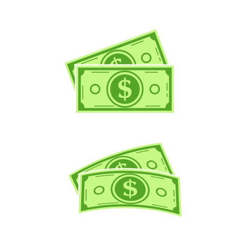 Dollar money bill note us Royalty Free Vector Image