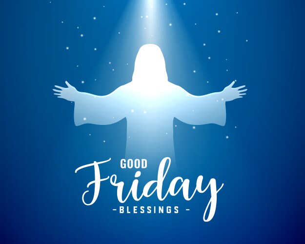 Beautiful good friday religious card Royalty Free Vector