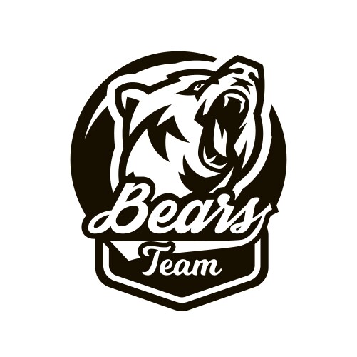 Bear logo design Royalty Free Vector Image - VectorStock