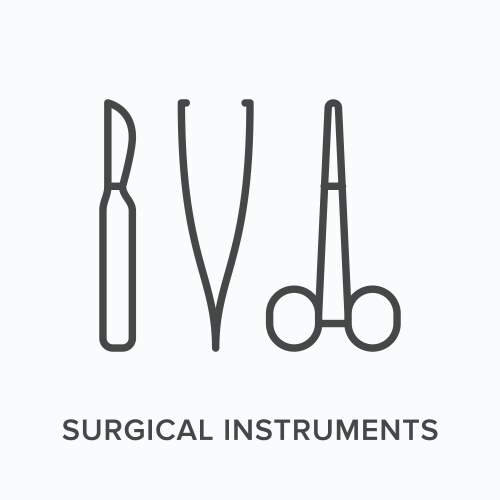 Surgical instruments Royalty Free Vector Image