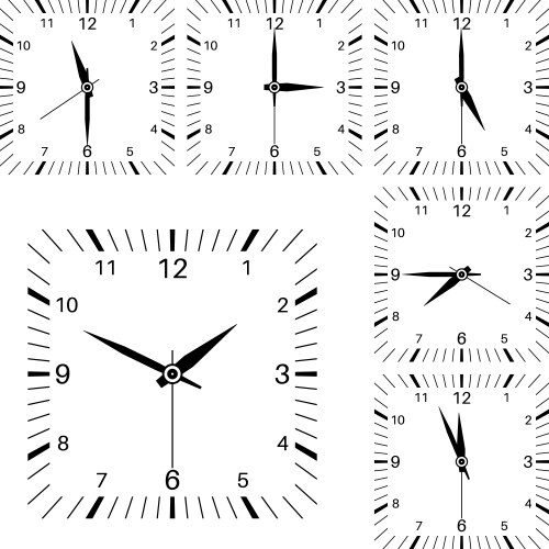 3d realistic clock Royalty Free Vector Image - VectorStock