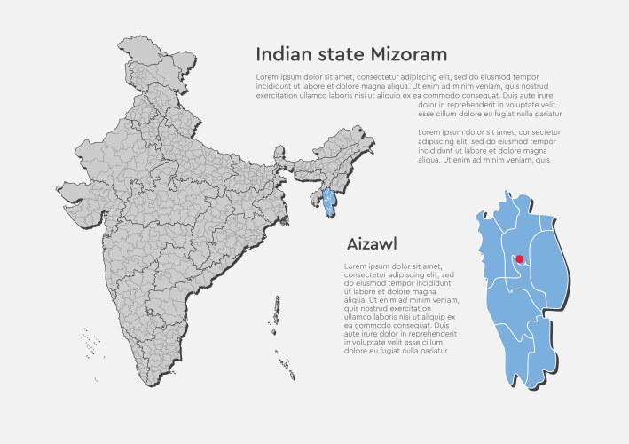 India country map himachal pradesh state template Vector Image