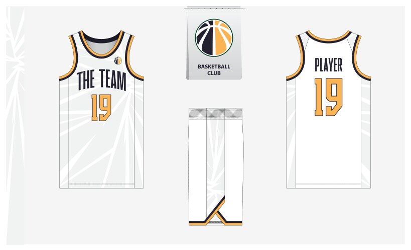 Basketball uniform mockup template design Vector Image