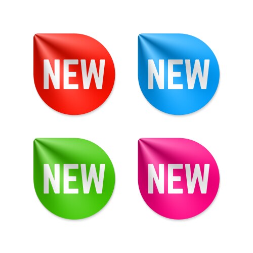 New labels Royalty Free Vector Image - VectorStock