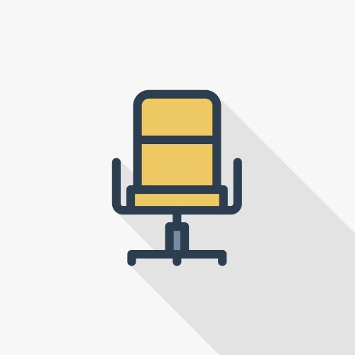 Ergonomic office chair for all-day comfort Vector Image