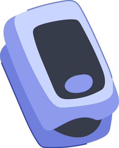 Saturation pulse oximeter cartoon Royalty Free Vector Image