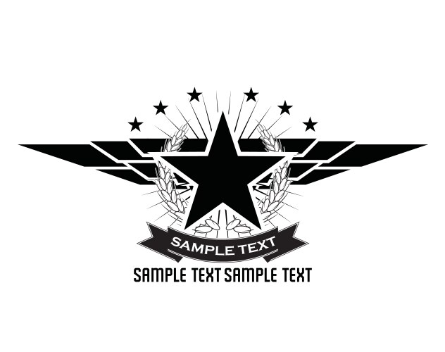 Vintage ethnic stars set Royalty Free Vector Image