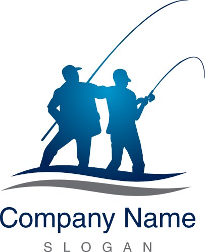 Fishing logo Royalty Free Vector Image - VectorStock