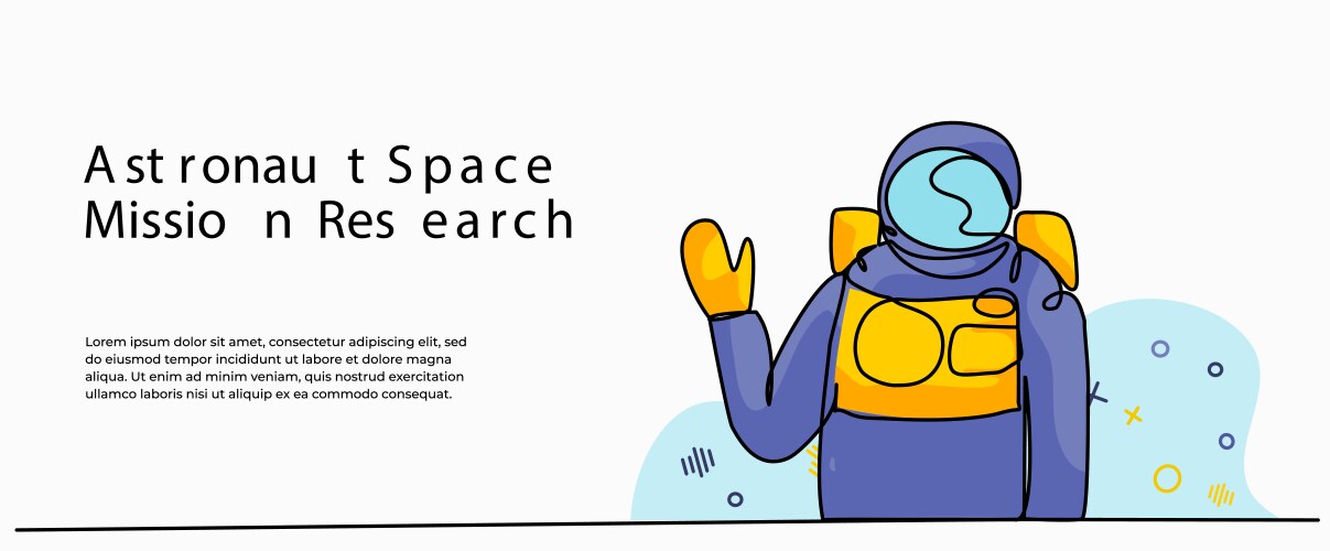 Spaceman space travel design modern Royalty Free Vector