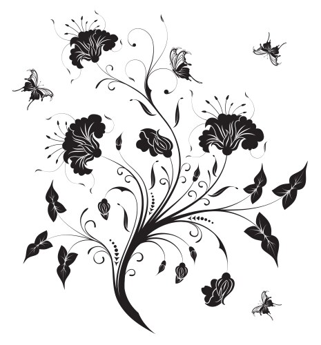 Background flower Royalty Free Vector Image - VectorStock